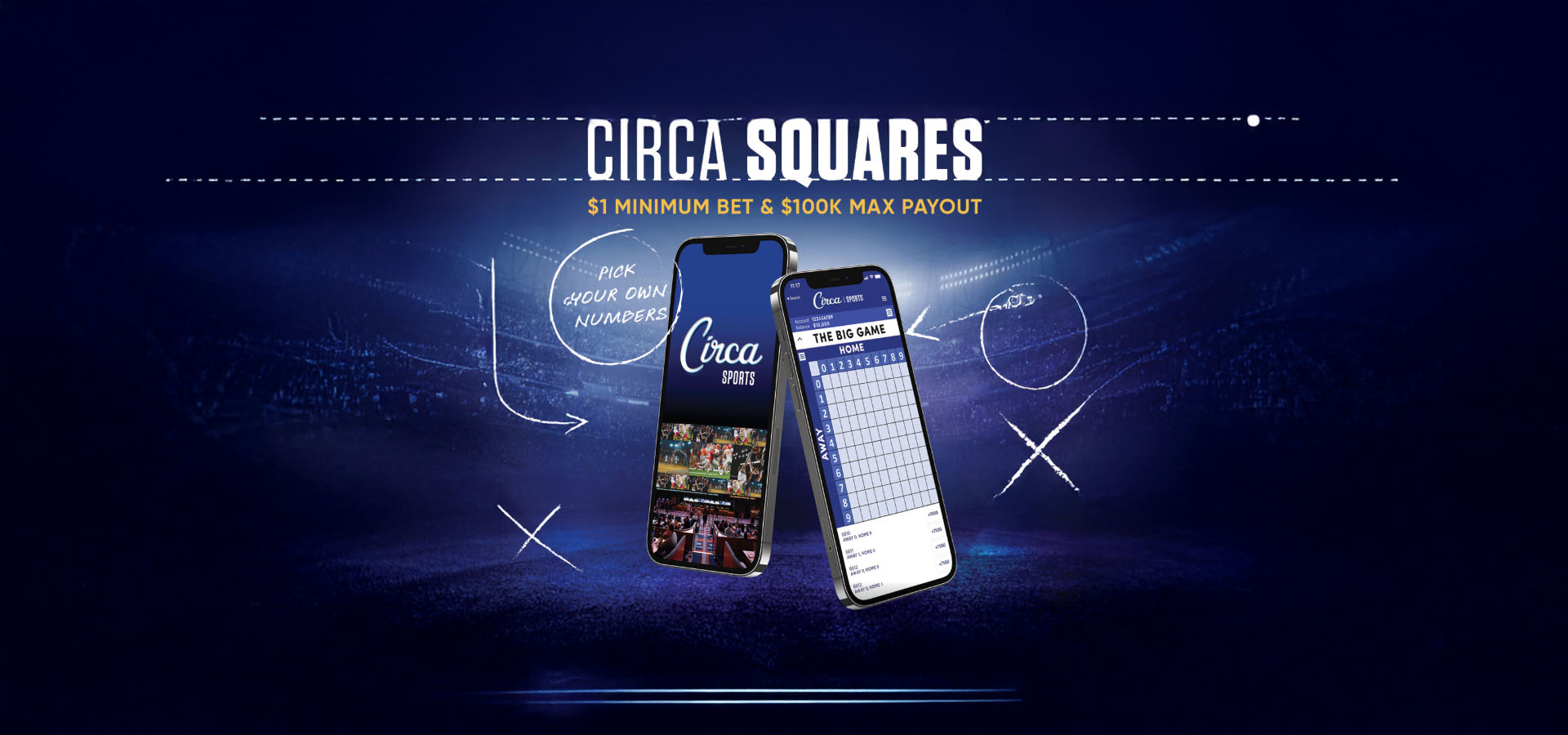 Pick Your Own Big Game Squares with Circa Squares - Sin City VIP